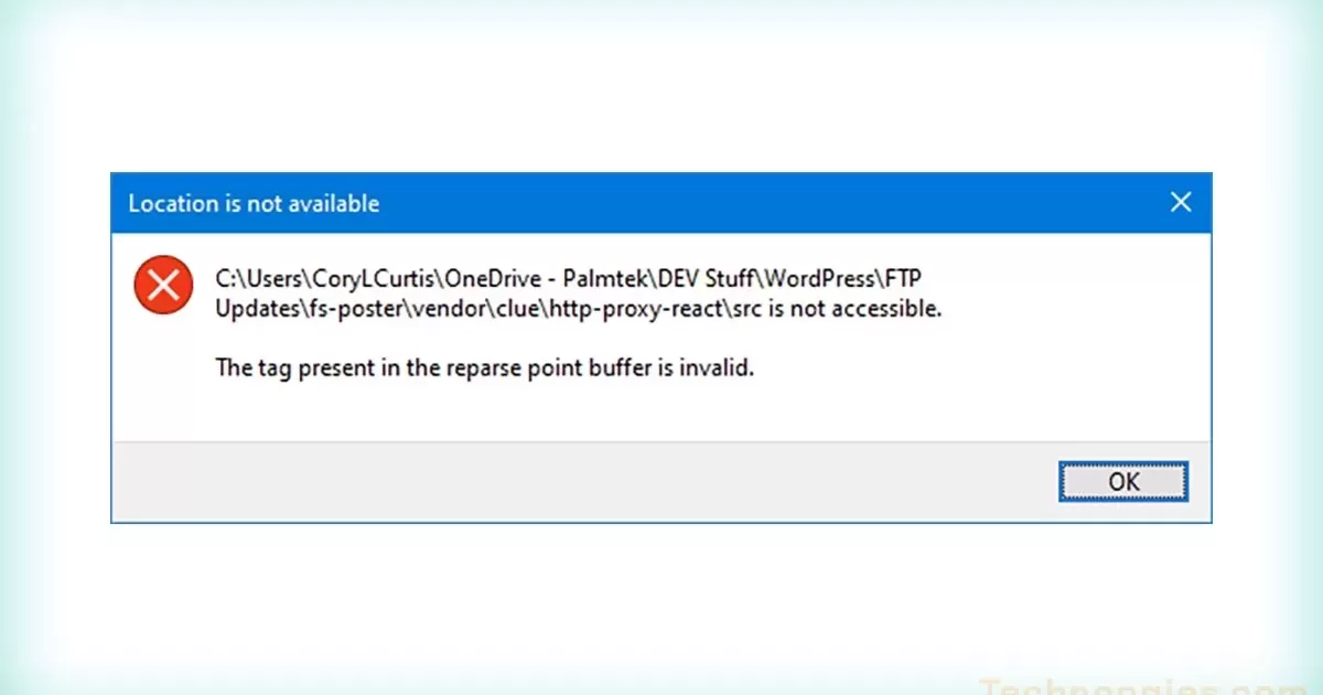 Fixing "Mismatch Between The Tag Specified And The Tag Present In The Reparse Point" | Https ...